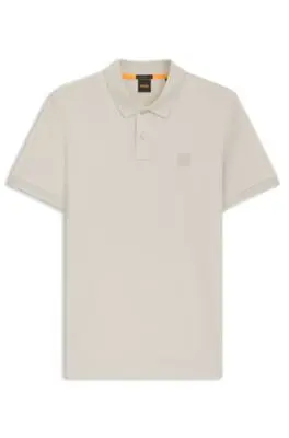 BOSS Stretch-cotton Slim-fit Polo Shirt With Logo Patch