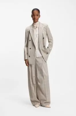 BOSS Checked Regular-fit Blazer - Patterned