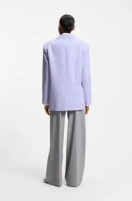 Hugo Relaxed-fit Blazer In Stretch Fabric