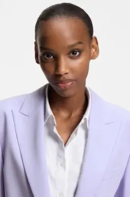 Hugo Relaxed-fit Blazer In Stretch Fabric