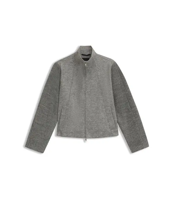 BOSS Modern-fit Boiled Virgin Wool Blazer