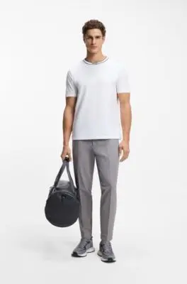 BOSS Cotton T-shirt With Logo Crew Neck
