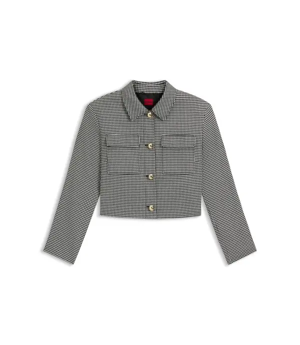 Hugo Relaxed-fit Cropped Blazer