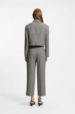 Hugo Relaxed-fit Cropped Blazer
