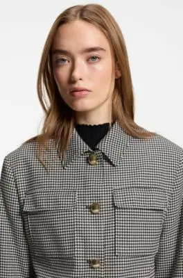 Hugo Relaxed-fit Cropped Blazer