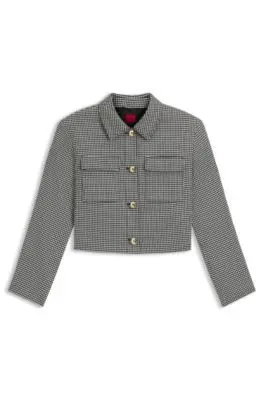 Hugo Relaxed-fit Cropped Blazer