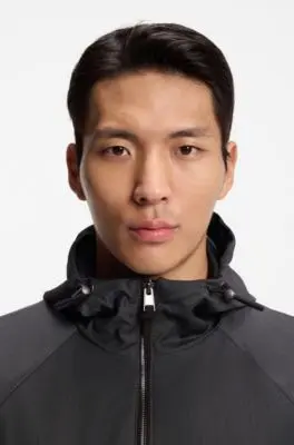 BOSS Virgin Wool Windbreaker With Hood