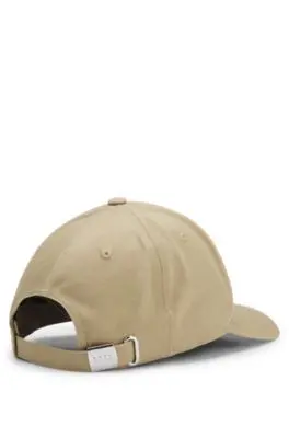 BOSS Cotton Twill Cap With Embroidered Logo - Khaki