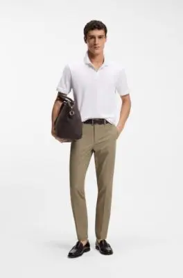 BOSS Cotton-piqué Polo Shirt With Double B Monogram