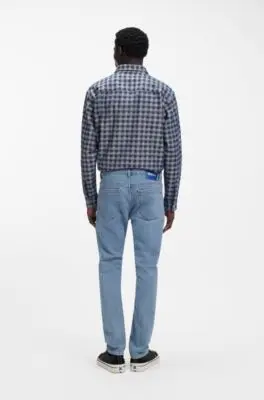 Hugo Slim-fit Jeans In Stretch Denim - Blue