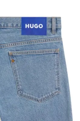 Hugo Slim-fit Jeans In Stretch Denim - Blue