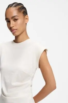 BOSS Slim-fit T-shirt In Mercerized Cotton - White