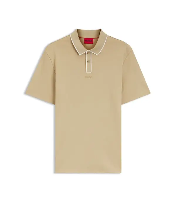 Hugo Cotton Polo Shirt - Beige