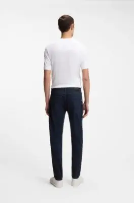 BOSS Maine Regular-fit Jeans In Dark-blue Denim - Dark Blue