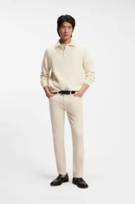 BOSS Cashmere Polo-collar Sweater