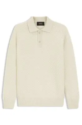 BOSS Cashmere Polo-collar Sweater