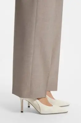 BOSS Suede Pumps With Gait-tech® Insole - Light Beige