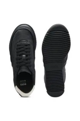 BOSS Emed-logo Leather Trainers