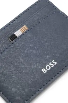 BOSS Card Holder With Foil-emed Logo - Light Blue