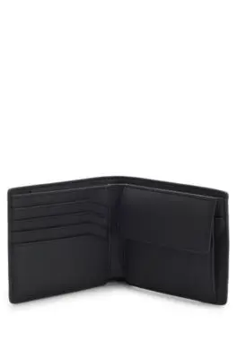 Hugo Stacked-logo Wallet With Monogram Print