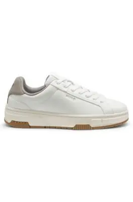 Hugo Trainers In Faux Leather - White