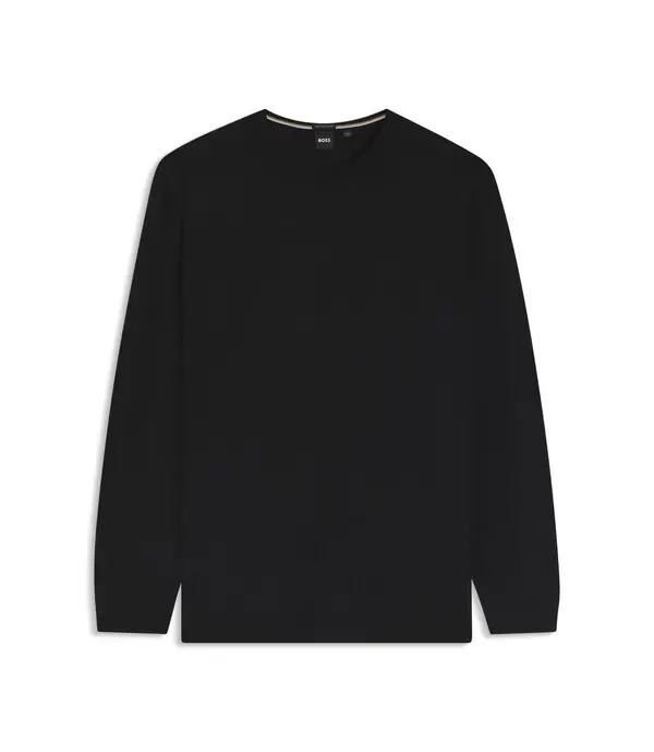 BOSS Regular-fit Virgin Wool Sweater - Black