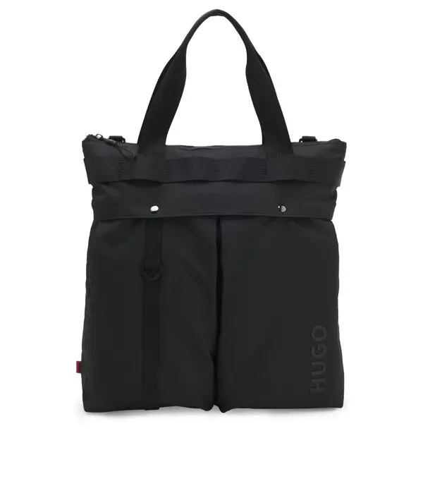Hugo Ripstop Tote Bag With Logo