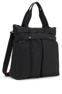 Hugo Ripstop Tote Bag With Logo
