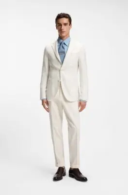 BOSS Slim-fit Jacket In Wool