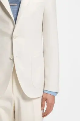 BOSS Slim-fit Jacket In Wool