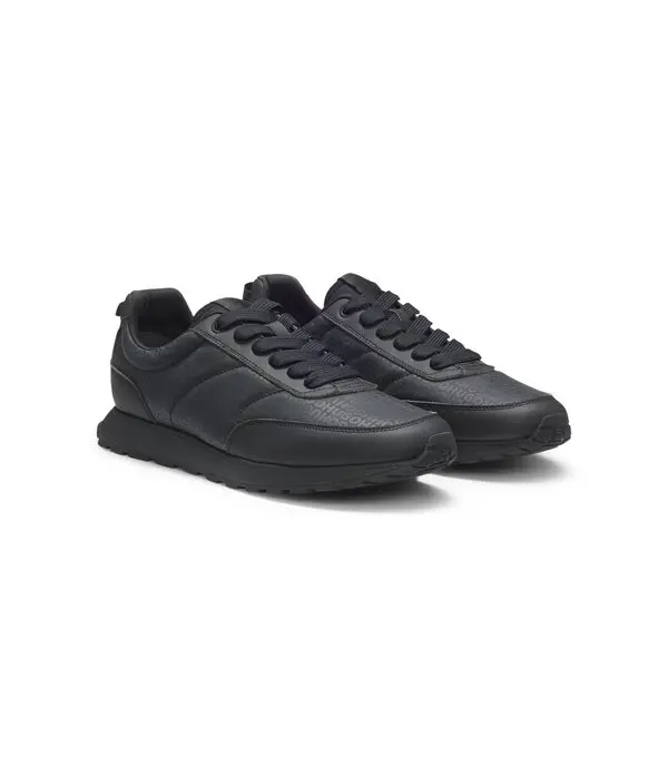 Hugo Low-top Trainers With Monogram - Black