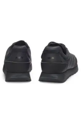 Hugo Low-top Trainers With Monogram - Black