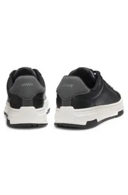 Hugo Trainers In Faux Leather - Black