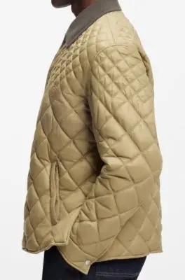 BOSS Water-repellent Jacket With Mixed Quilting