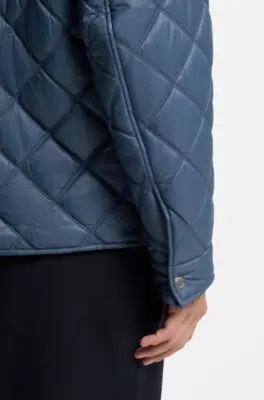 BOSS Water-repellent Jacket With Mixed Quilting