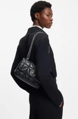 BOSS Quilted Shoulder Bag With Double B Monogram