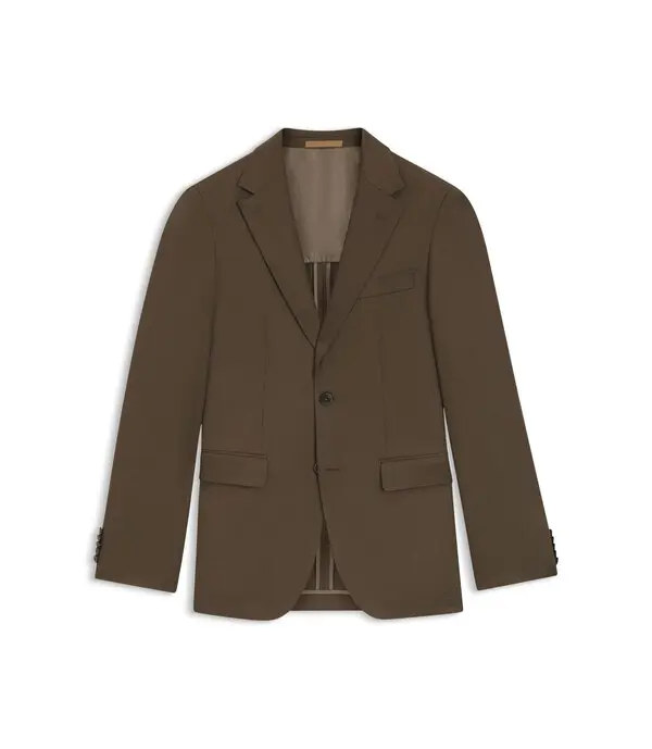 BOSS Regular-fit Jacket In Virgin And Textured Wool - Light Green