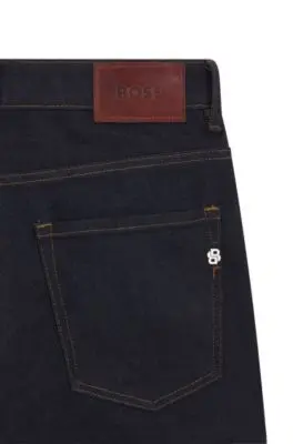 BOSS Delaware Slim-fit Denim Jeans - Dark Blue