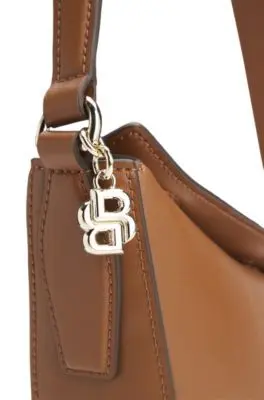 BOSS Hobo Bag With Double B Monogram Charm