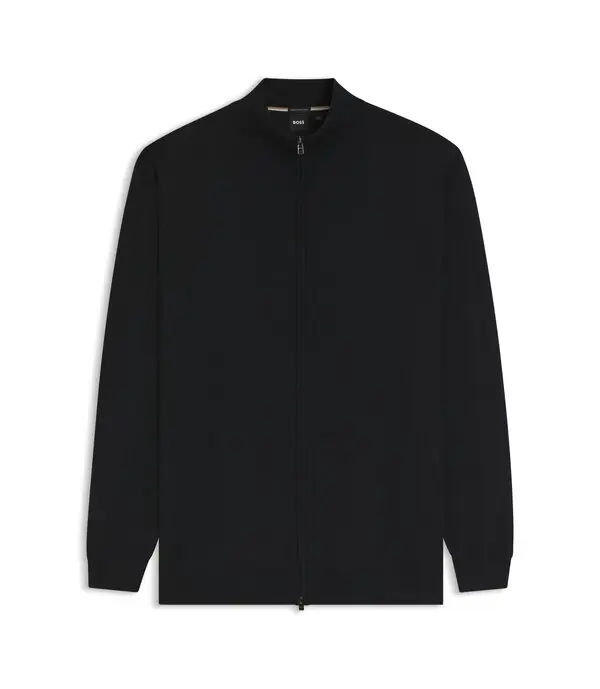 BOSS Extra-fine Merino Wool Cardigan - Black
