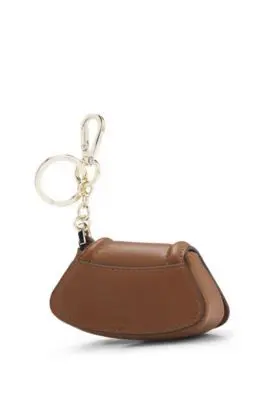 BOSS Ariell Key Ring With Gold-tone Hardware