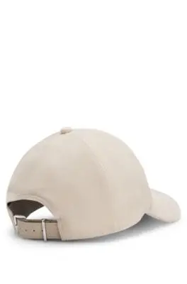 BOSS Suede Cap With Logo Rivet