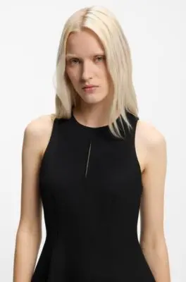 Hugo Keyhole-neckline Mini Dress