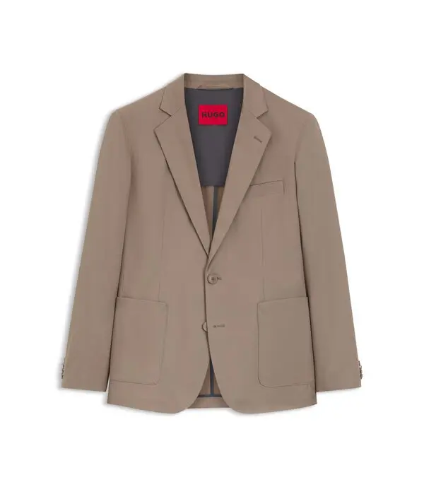 Hugo Slim-fit Jacket In Stretch Cotton
