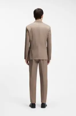 Hugo Slim-fit Jacket In Stretch Cotton