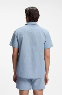BOSS Regular-fit Shirt In Soft Seersucker