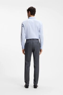 BOSS Slim-fit Virgin Wool Trousers