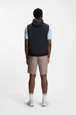BOSS Water-repellent Gilet With Hood