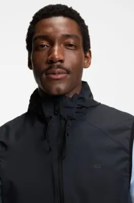 BOSS Water-repellent Gilet With Hood
