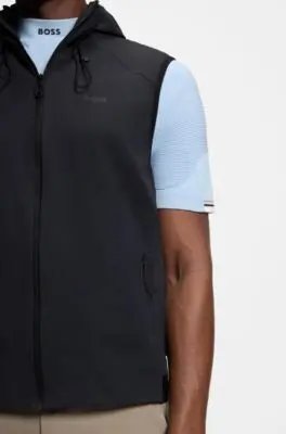 BOSS Water-repellent Gilet With Hood
